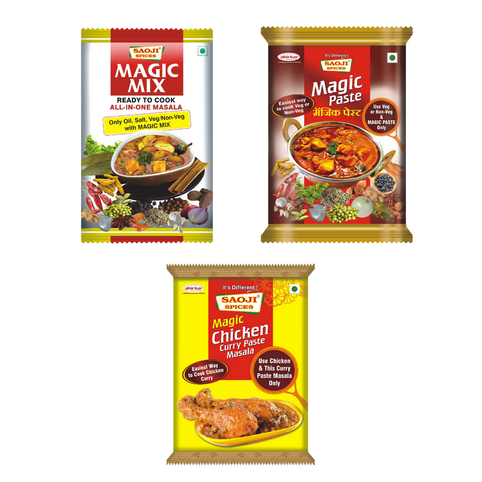 Saoji Instant Curry Combo - Quick & Flavorful Curry Essentials – Saoji ...
